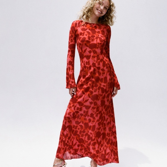 Realisation Par | Dresses | Realisation Par Red Floral Maxi Dress ...